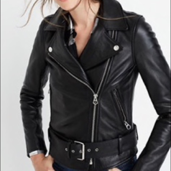 Madewell | Jackets & Coats | Madewell Leather Motorcycle Jacket | Poshmark